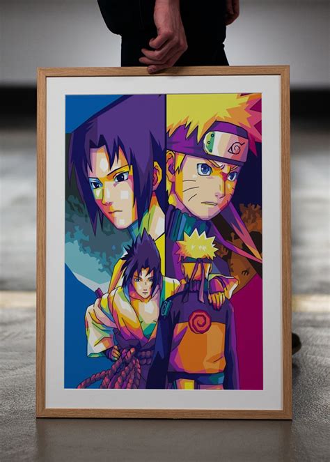 Naruto X Sasuke Poster Von Belgis Anggita Printler