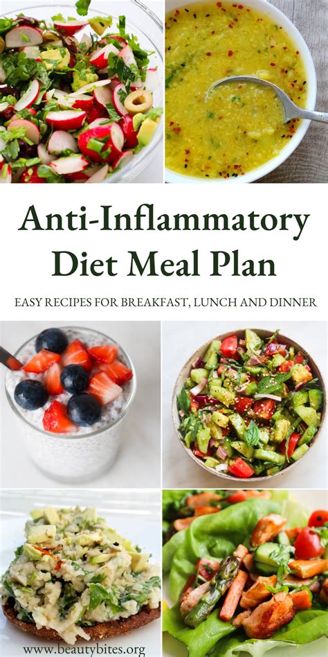 7 Day Anti Inflammatory Diet Meal Plan Beauty Bites