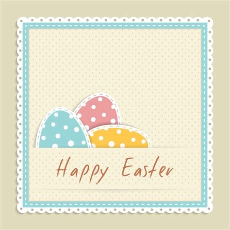 Premium Vector Easter Congratulation Card
