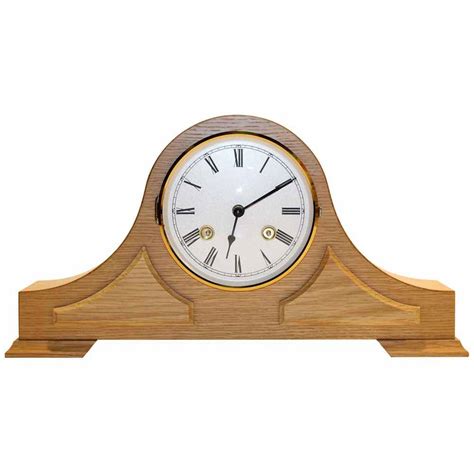 Licht Eikenhouten Tafelklok Met Bim Bam 120 300