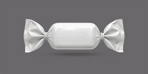A Blank Glossy White Candy Pack Mockup Stock Illustration Illustration Of Mock Blank 323375974