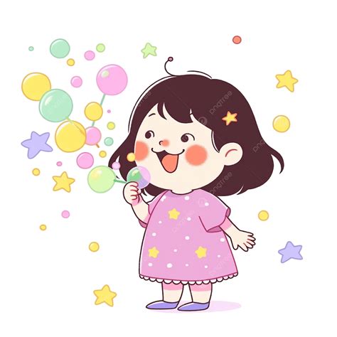 Cartoon Blowing Bubbles Clip Art Cute Blowing Bubbles Icon Cartoon