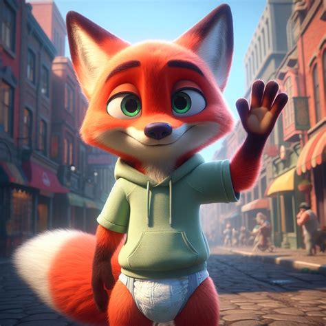 Nick Wilde Waving Hello 3 By Barthisher98 On Deviantart
