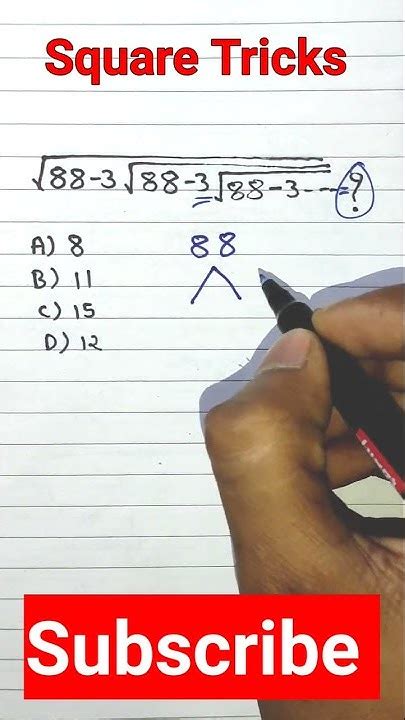 Square Root Power Math Trick Simplification Ssc Cgl Math Trick
