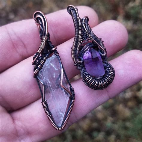 A Couple Of Pendamts I Made Recently With Crystals R Pics