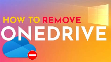 How To Disable Onedrive On Windows 10 2021 Remove Onedrive