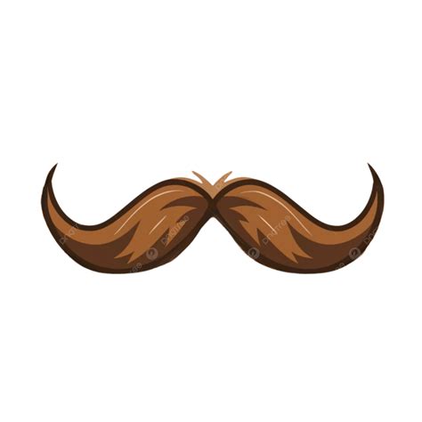 Brown Color Mustache Illustrator Brown Mustache Mustache Illustrator