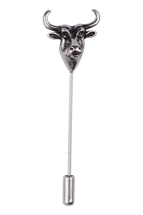 Buy The Tie Hub Silver Yak Lapel Pin Men Online At Best Prices In India Jiomart