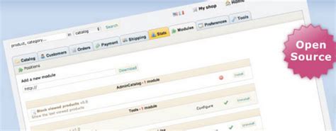 PrestaShop Web Open Source Shopping Cart Web Resources WebAppers