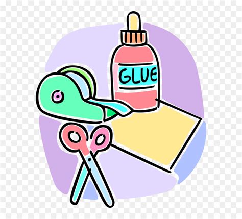 Clipart Scissors Glue Scissors And Glue Clipart Hd Png Download Vhv