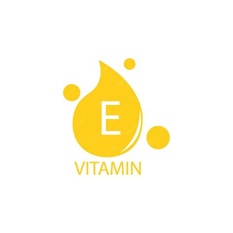 Premium Vector Vitamin E Icon Logo Vector