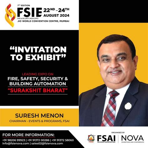 Suresh Menon On Linkedin Consider This As A Personal Invitation To Participate As An Exhibitor At