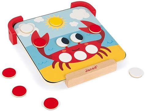 Janod I Am Learning Colors Magnetic Chips Game Set With 20