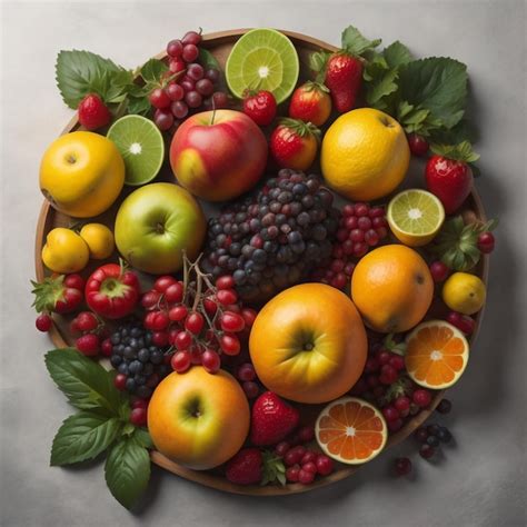 Premium Photo Fruit Composition