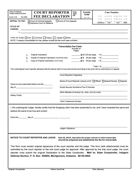 Transcript Fees Court Reporting State Linksncsc Org Form Fill Out And Sign Printable Pdf