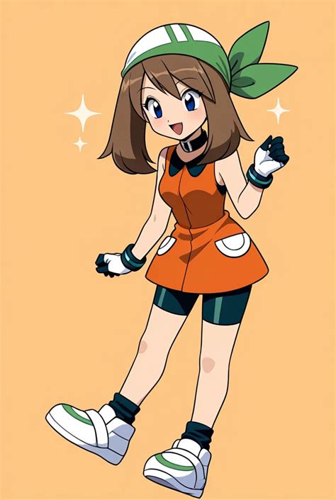 May Pokemon Anime Sapphire Birch Pokemon Adventures Long Brown