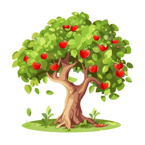 Apple Tree Cartoon Images Apple Tree Harvest Big Apple Stock