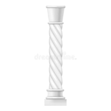 Greek Or Roman Style Realistic Classic Column Stock Vector