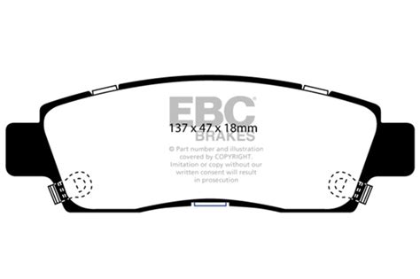 Ebc 07 Buick Enclave 36 Extra Duty Rear Brake Pads
