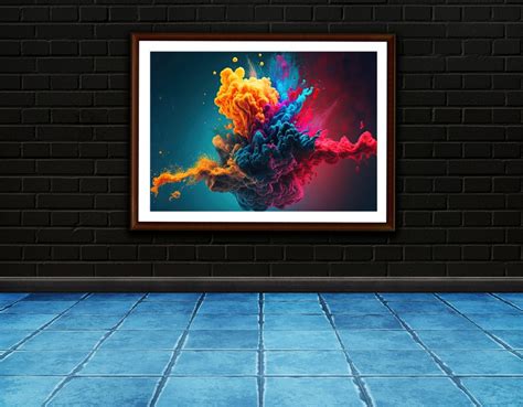 Synesthesia Neon Colored Clouds Etsy