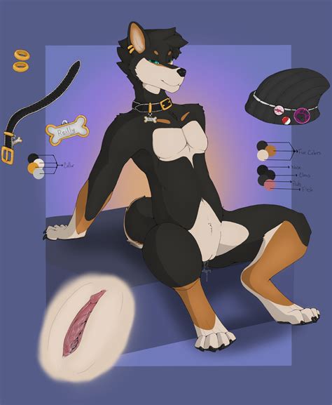 Rule 34 Absurd Res Andromorph Anthro Aroused Beanie Belt Black And White Fur Black Body Black