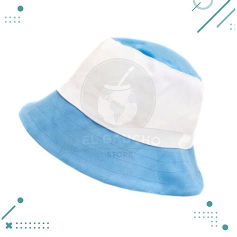 Gorro Piluso Argentina Liso Celeste Y Blanco El Gaucho Store