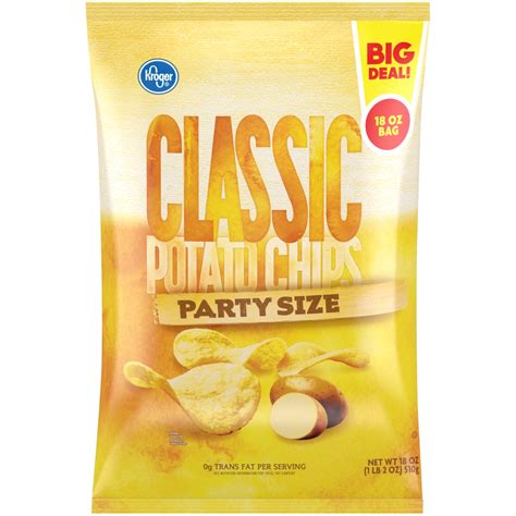 Kroger® Classic Potato Chips Party Size 18 Oz Kroger