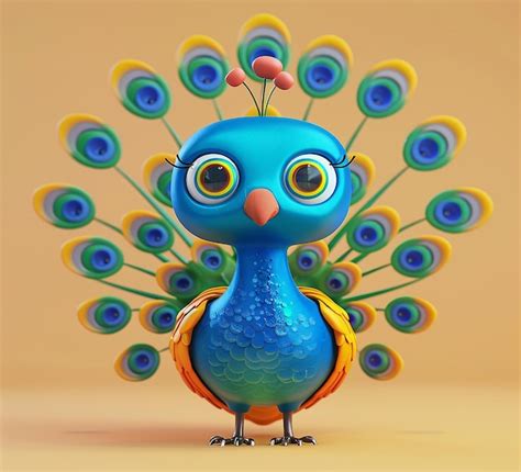 Premium Photo 3d Rendered Photo Of Peacock