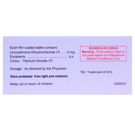 Levocet Tablet 10s Price Uses Side Effects Composition Apollo