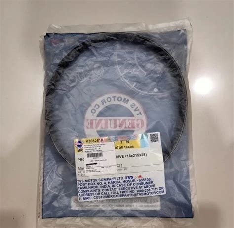 Tvs V Belt Drive 18x 215x 28 For Jupiter And Wego Buy Online At Best