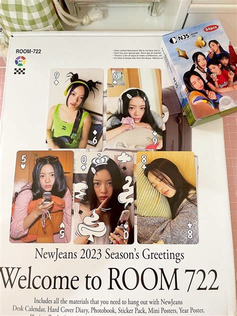 Official Newjeans 2023 Seasons Greetings Photocards Hanni Set Hobbies