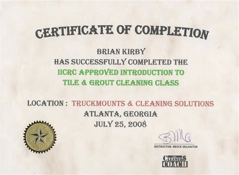 Healthcare Cleaning Certification