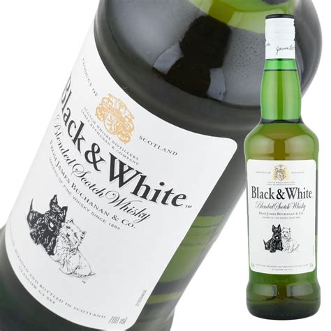 ウイスキー 40度 ブラック＆ホワイト ブレンデッドスコッチ 700ml 1本 正規 酒宝庫mashimo