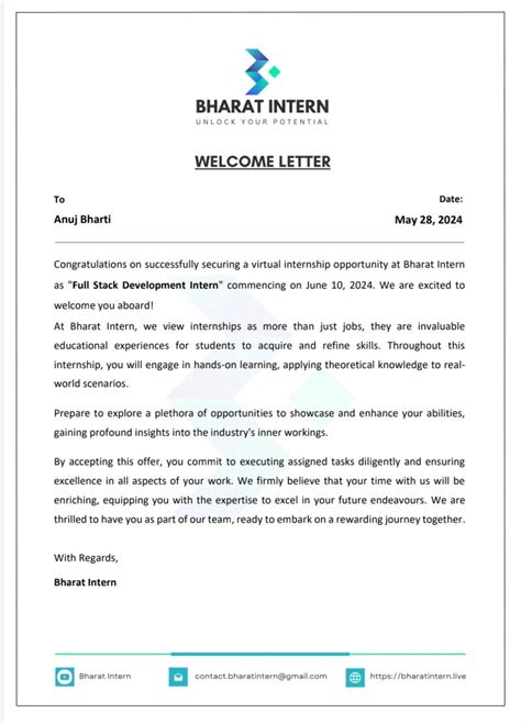 Anuj Bharti On Linkedin Internship Grateful Newbeginnings Professionalgrowth Careerjourney…