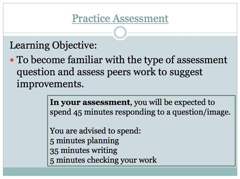 Descriptive Writing Practice Assessment Task Lesson 5 Teaching Resources