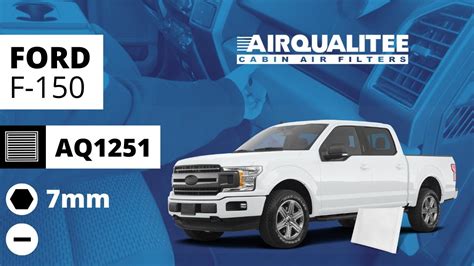 Ford F 150 Cabin Air Filter Replacement 2015 2016 2017 2018 2019 2021