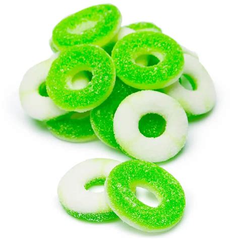 Trolli Apple Os Green Apple Gummy Rings Candy 3lb Box Candy Warehouse