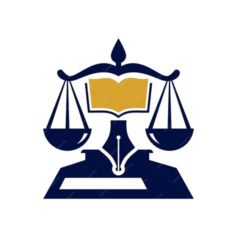 Un Signe Bleu Et Jaune Pour La Loi Des États Unis Procureur Logo