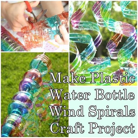 Make Plastic Water Bottle Wind Spirals Craft Project The Homestead