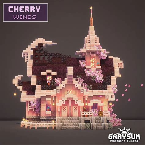 Graysun Minecraft Builds On Instagram Minecraft Cherry Winds Alot