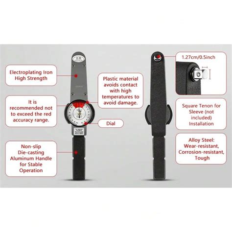Dial Torque Wrench Indicator High Precision 0 100nm 2 Direction Tlb