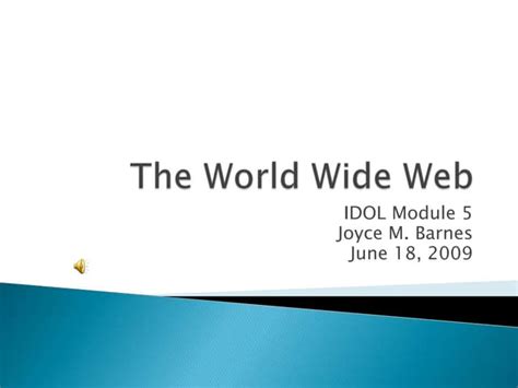 barnes the world wide web module 5 pptx