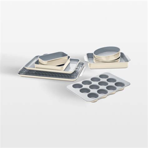 Caraway Cream Non Toxic Ceramic Non Stick 11 Piece Mega Bakeware Set