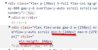 C Dynamic Min Height In Tailwind Blazor Don T Is Applied From Three Or More Items Stack
