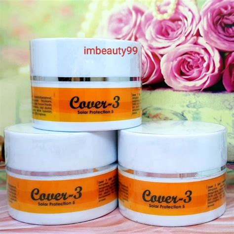 Jual Cover 3 Solar Protection 5 Sunblock Cream Spf 50 Sunscreen