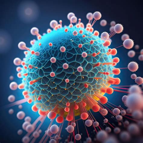 Premium Ai Image Virus Under A Microscope View