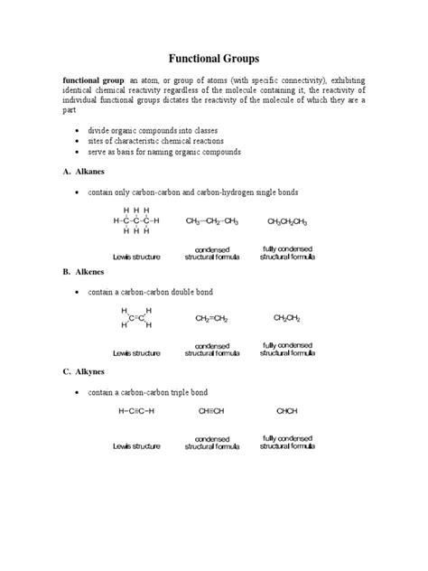 Functional Groups Ochem 1 Pdf