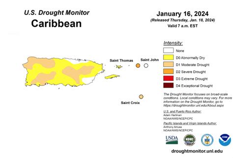 Drought Worsens Across The Usvi And Puerto Rico Conditions Forecast To