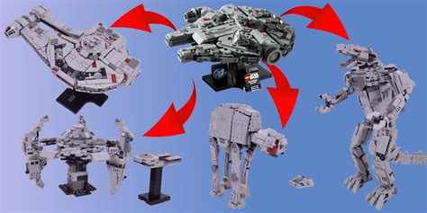 Midi Moc Madness 75375 1 Millennium Falcon Rebrickable Build With