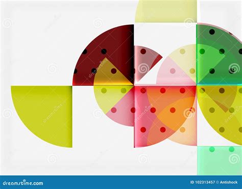 Circle Elements On Black Background Stock Vector Illustration Of Layout Poster 102313457